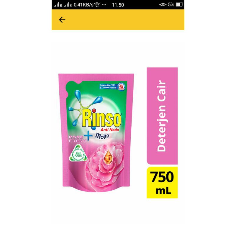 Jual rinso sabun cair pink 750ml | Shopee Indonesia