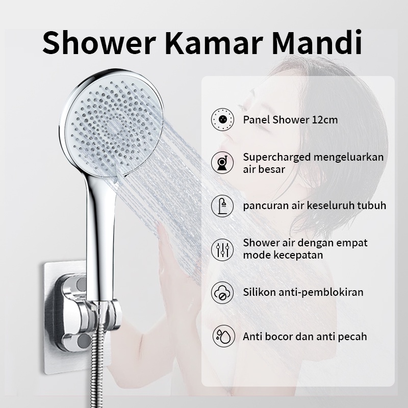 Jual UPHOME Hand Shower Kamar Mandi Paket 12cm 240 Lubang Panel Shower ...