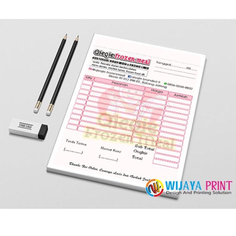 Jual (M8H4) Cetak Nota Custom | Nota Bon | Nota 2 ply ( Minimal 4 buku ...