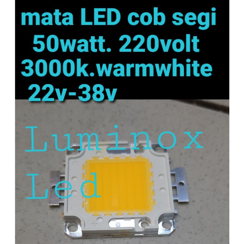 Jual mata led pju cobra 50w 50watt kuning /chip sorot 50 watt warmwhite ...