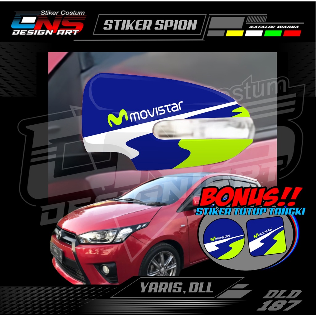 Jual Stiker Spion Mobil Toyota Yaris MOVISTAR Custom Semua Mobil Stiker ...