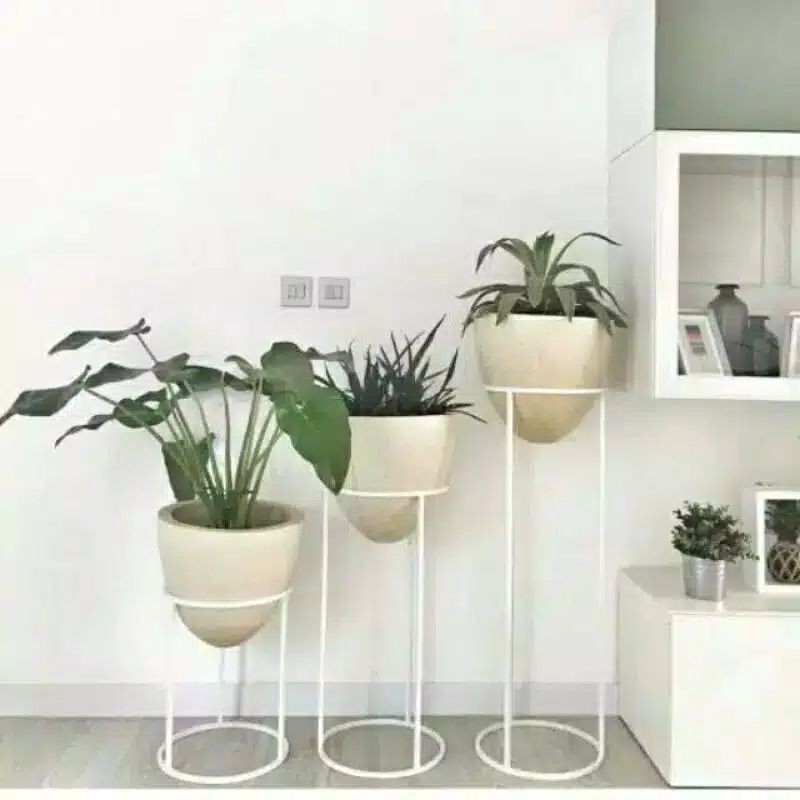 Jual standing pot planter vas bunga hias custom murah promo rak tempat ...