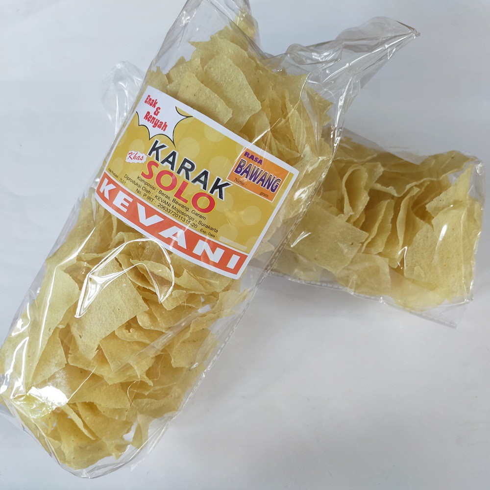 Jual Kerupuk Karak Kevani Mentah Rasa Bawang 300gr | Shopee Indonesia
