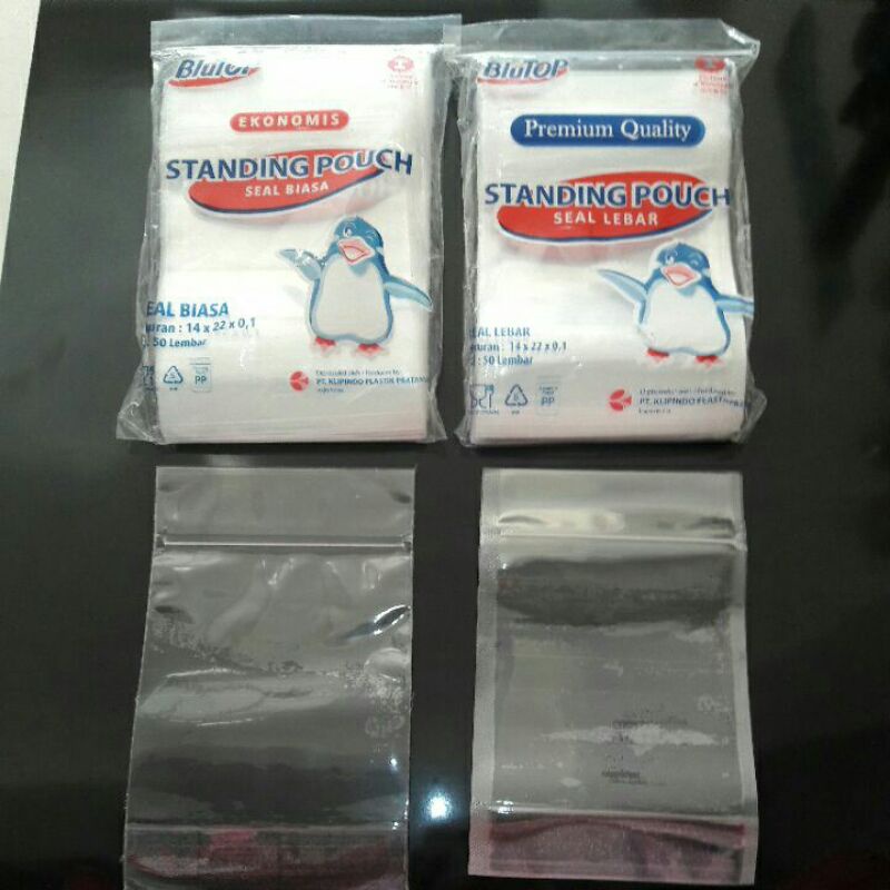 Jual STP / STANDING POUCH BLUTOP Besar/Plastik cemilan/Plastik Kiloan ...