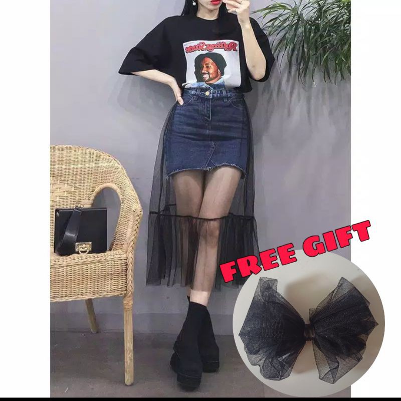 Jual ROK tulle / tile korean style model korea | Shopee Indonesia