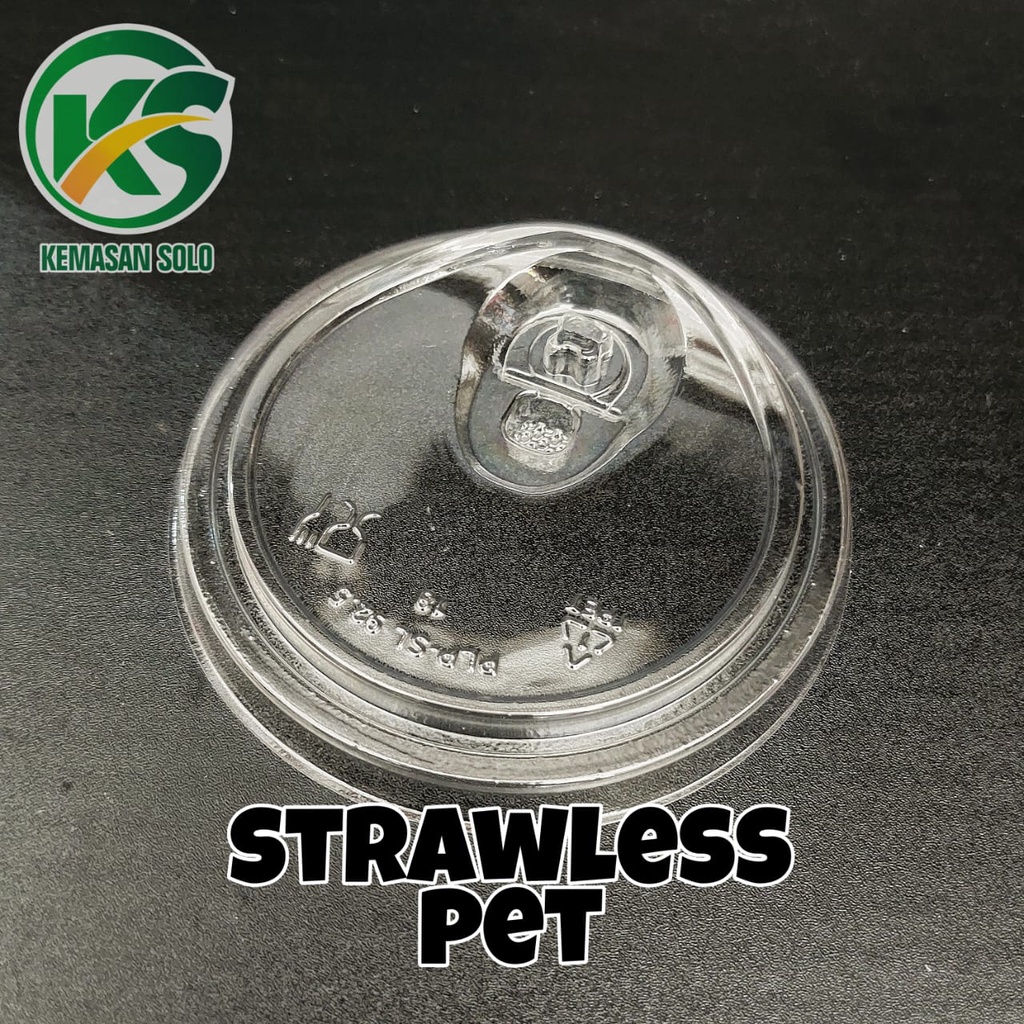 Jual Tutup gelas plastik cup STRAWLESS PET | Shopee Indonesia