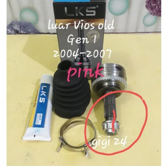 Jual CV Joint Luar As Roda Depan Luar Toyota Vios old Gen 1 Limo 1ST ABS Non Abs 2003-2007 ...