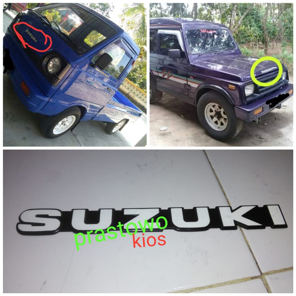 Jual Logo emblem lambang tulisan suzuki carry ST 100 bagong jimny katana | Shopee Indonesia