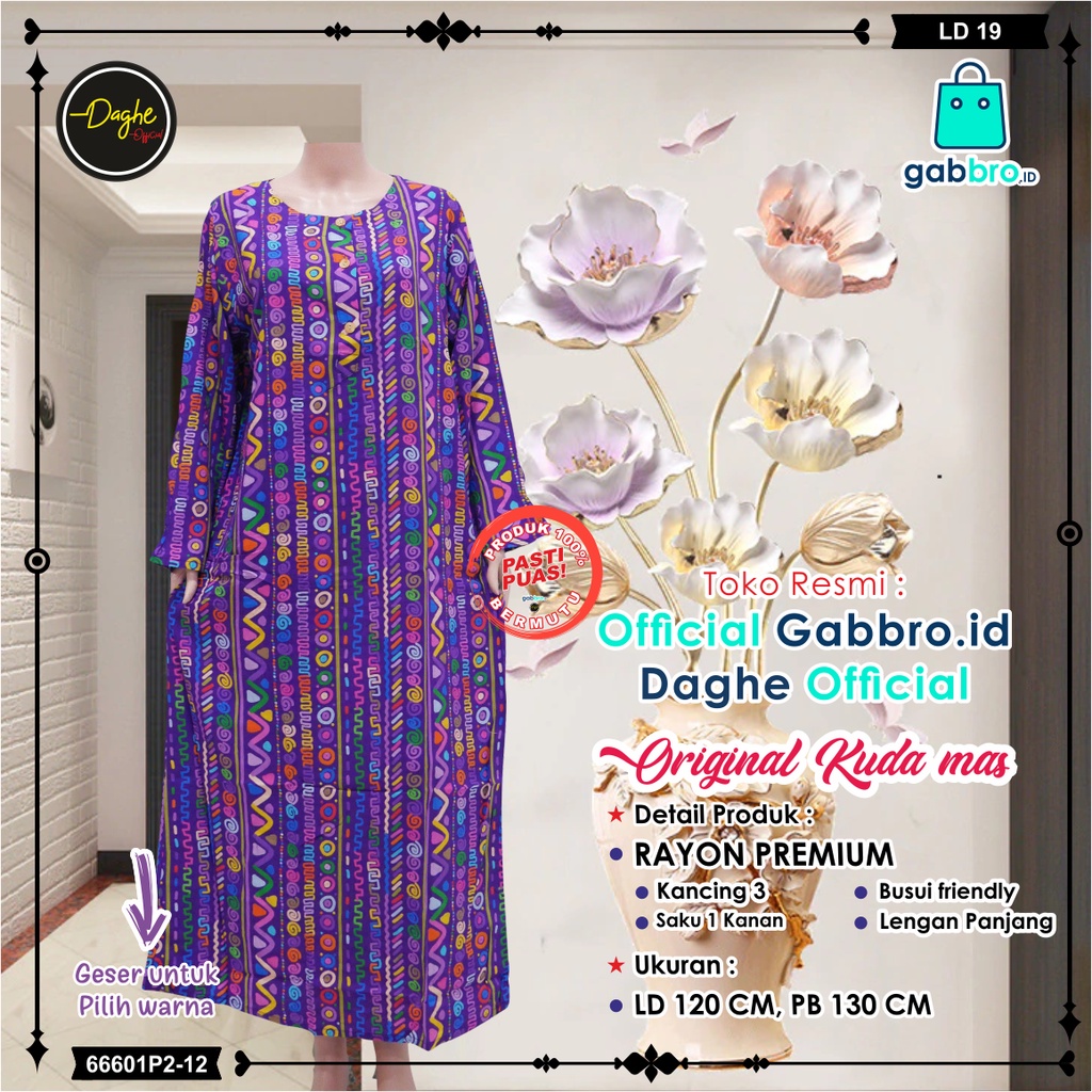Jual GABBRO | BAJU GAMIS MUSLIM DRESS BATIK [ORIGINAL] KUDA MAS ...