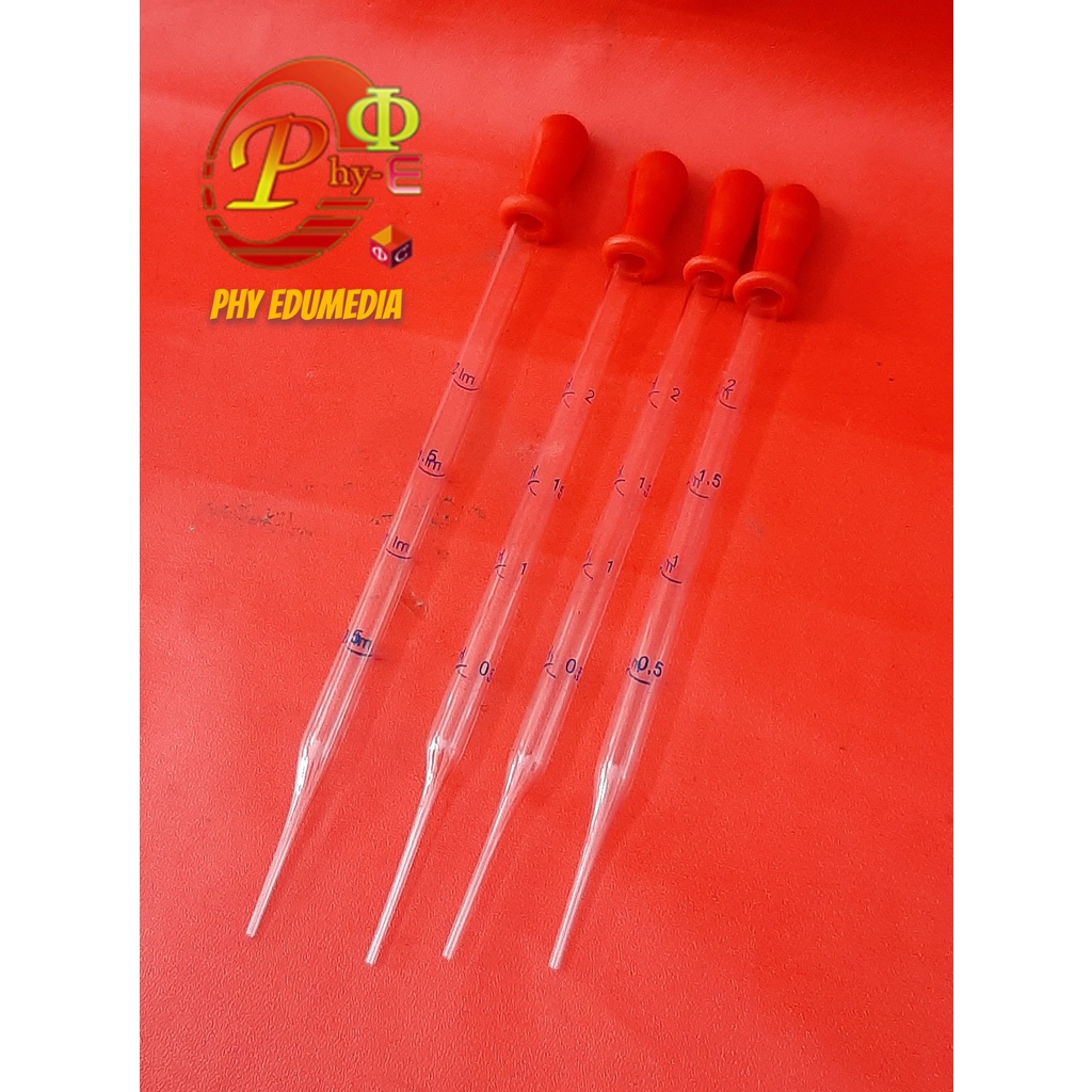 Jual Pipet Tetes Kaca 15cm Berskala / Pipet Tetes Sedang Skala 2ml ...