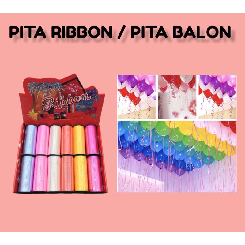 Jual PITA BALON / PITA RIBBON / RIBBON CURLY | Shopee Indonesia