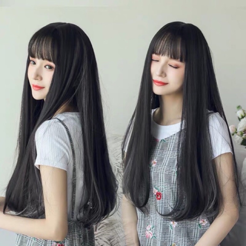 Jual Wig Akemi Poni Tipis Korea LURUS 60cm | Shopee Indonesia