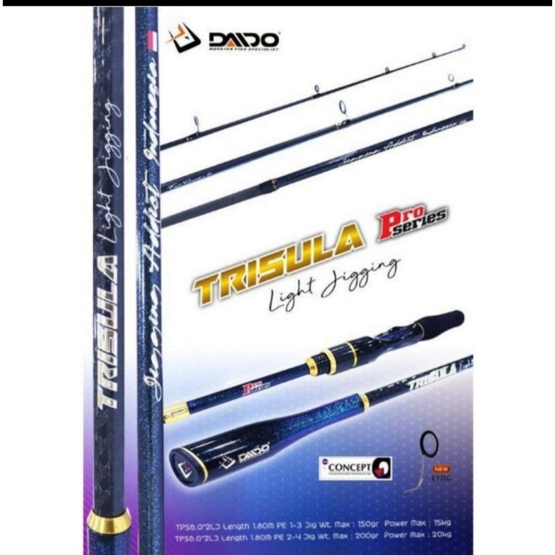 Jual joran light jig daido trisula pro series | Shopee Indonesia