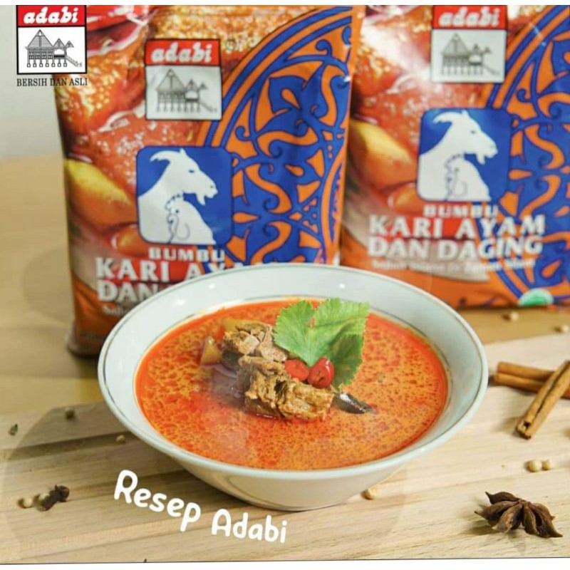 Jual Bumbu Kari Ayam/Kari Dagingi Adabi 24gr | Shopee Indonesia