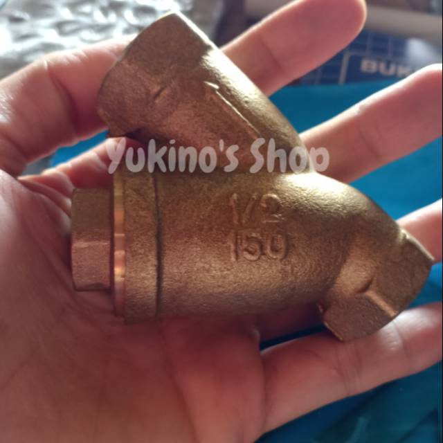 Jual Y STRAINER ONDA 1/2" inch KUNINGAN(ORIGINAL) | Shopee Indonesia