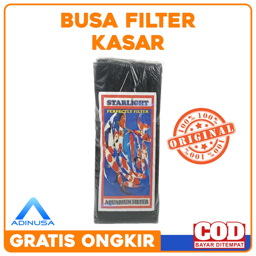 Jual KAPAS BUSA FILTER HITAM BIO FOAM KASAR| AQUARIUM AQUASCAPE ...