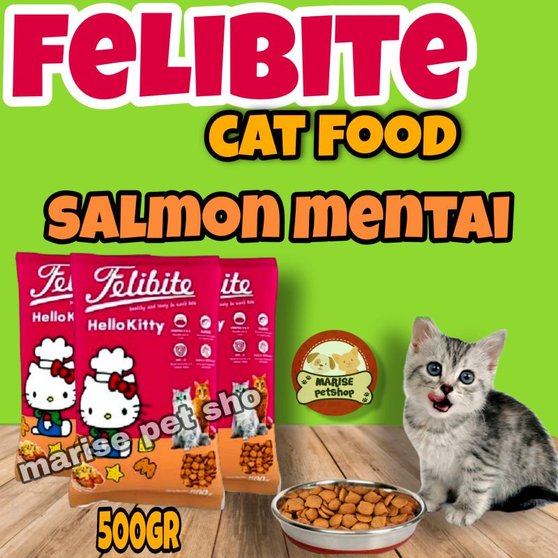 Jual makanan kucing felibite salmon mentai 500gram - Rasa baru - bentuk ...