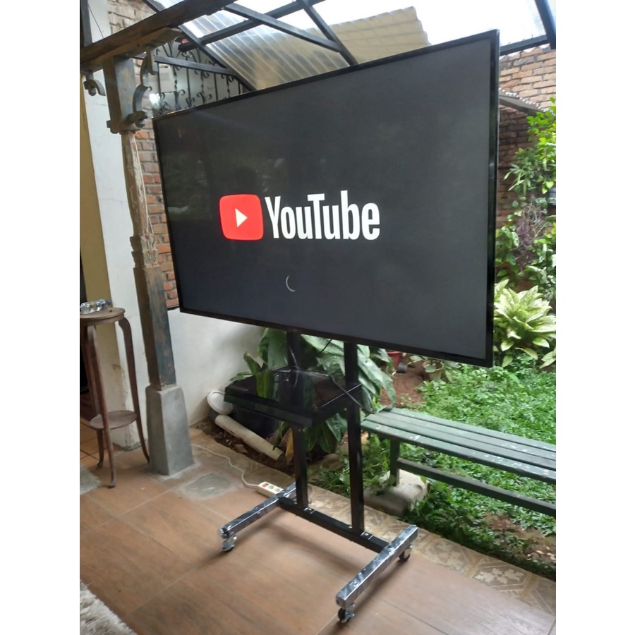 Jual Bracket tv Standing/Breket Stand tv berdiri roda dorong 32-65 inch NEW BRACKET BRAKET ...