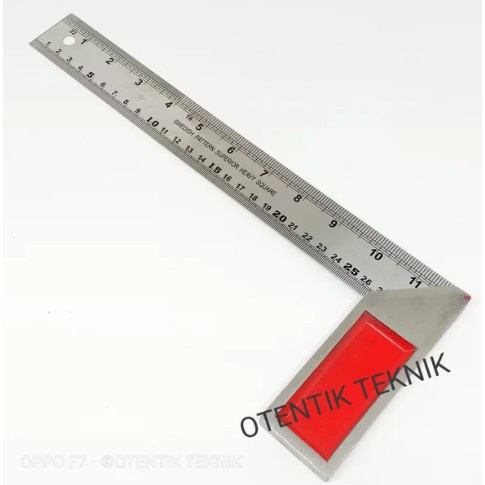 Jual PENGGARIS SIKU 30 CM - SIKU TUKANG 12 INCH - SIKU CARPENTER STAINLESS 30CM - SUDUT 90 ...