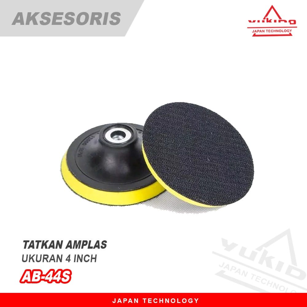 Jual Tatakan Amplas Bulat Gerinda Tangan 4 inch / Tatakan Amplas YUKIDO ...