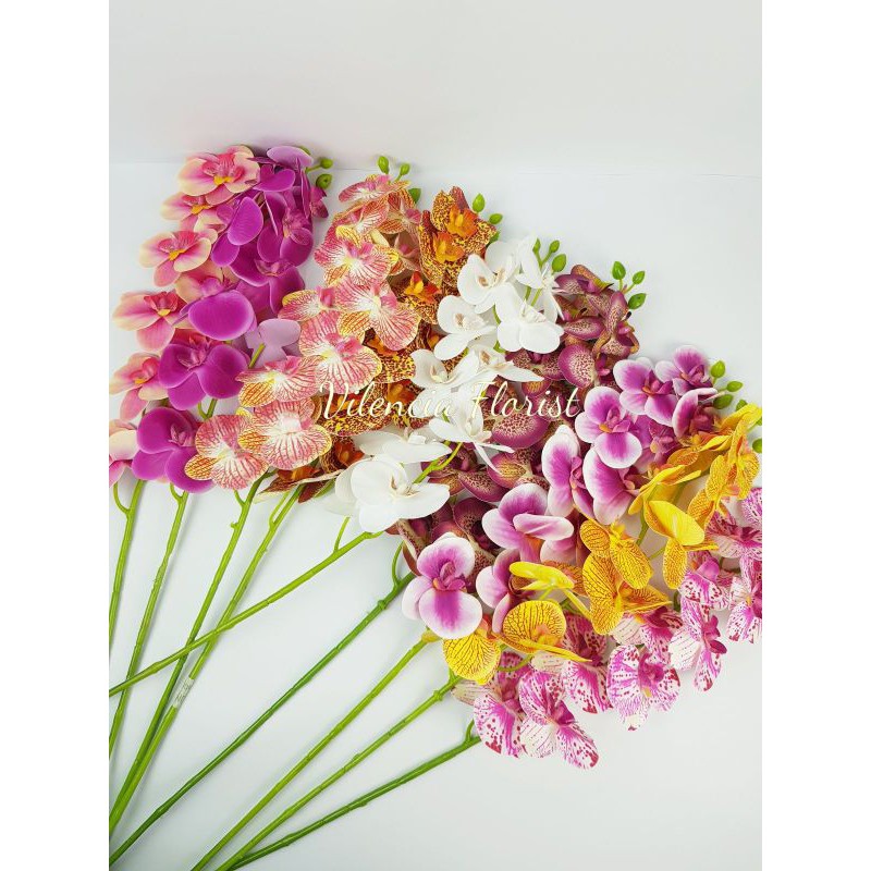 Jual BUNGA ANGGREK PALSU LATEX ARTIFICIAL DEKORASI/ARTIFICIAL ORCHID ...