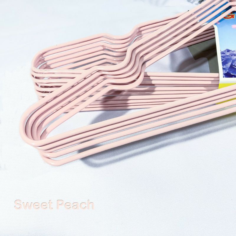 Jual Hanger Baju Stainless Coating Karet Warna 1pcs | Shopee Indonesia