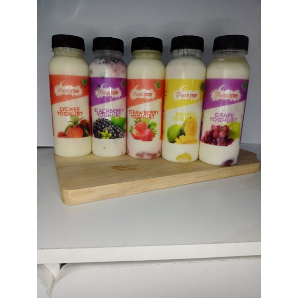 Jual fresh yoghurt diet low sugar buah asli 250 ml | Shopee Indonesia