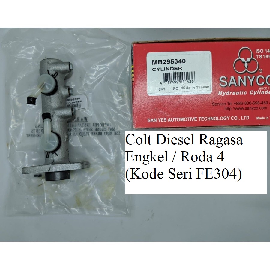 Jual Master Rem Pusat Atas/ Brake Master Assy Colt Diesel Ragasa PS100 ...