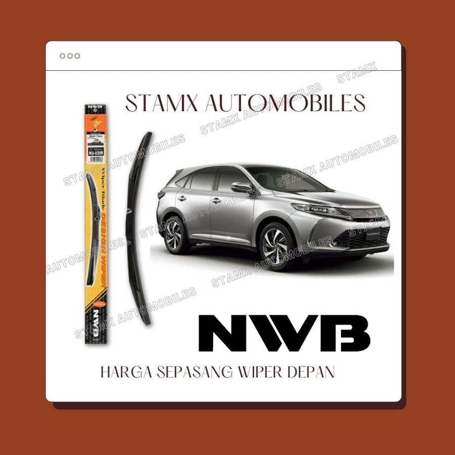 Jual Wiper depan kiri kanan NEW TOYOTA HARRIER Gen 3 2014-2021 uk. 26 inch & 16 inch ORIGINAL ...