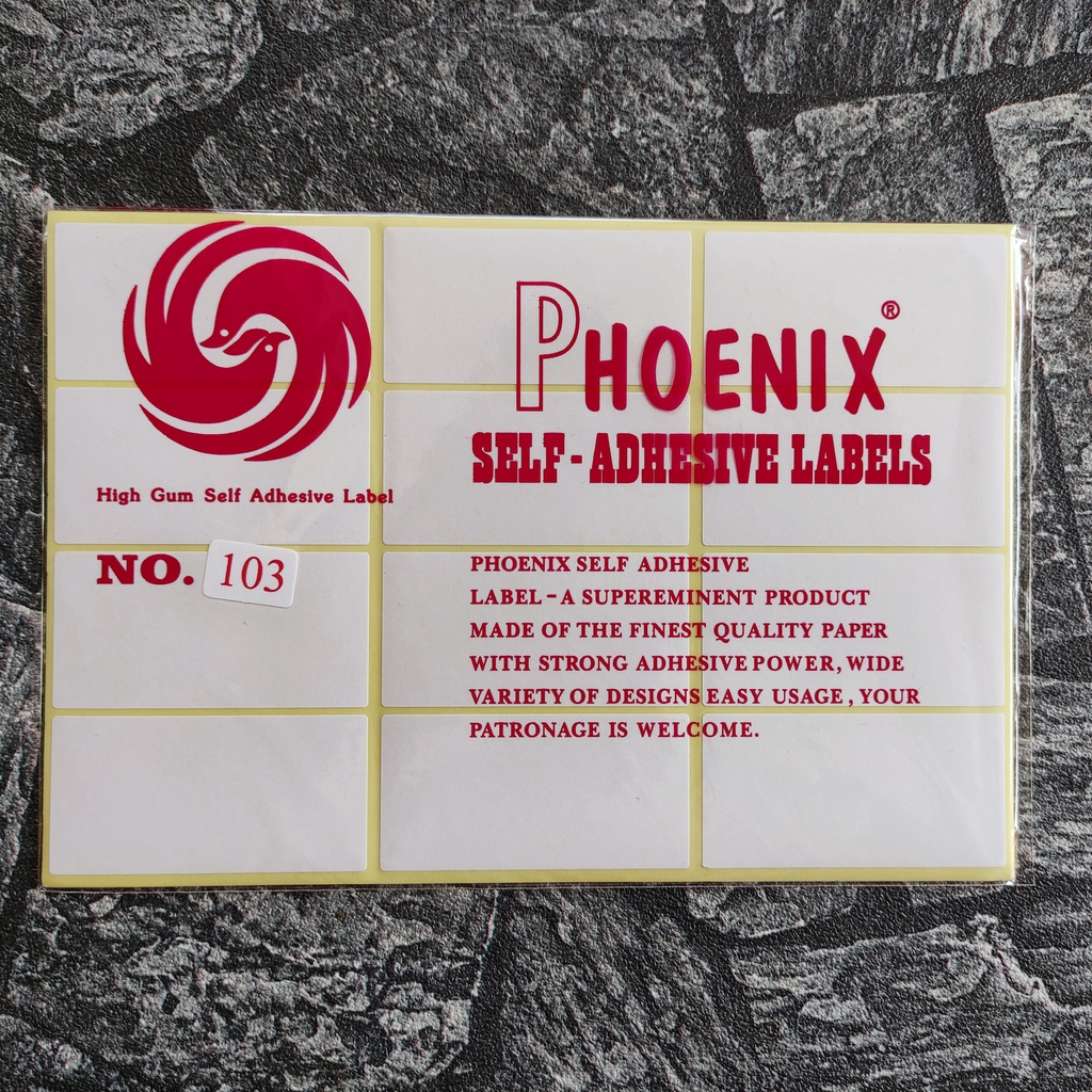 Jual Stiker Label 103 Phoenix | Shopee Indonesia