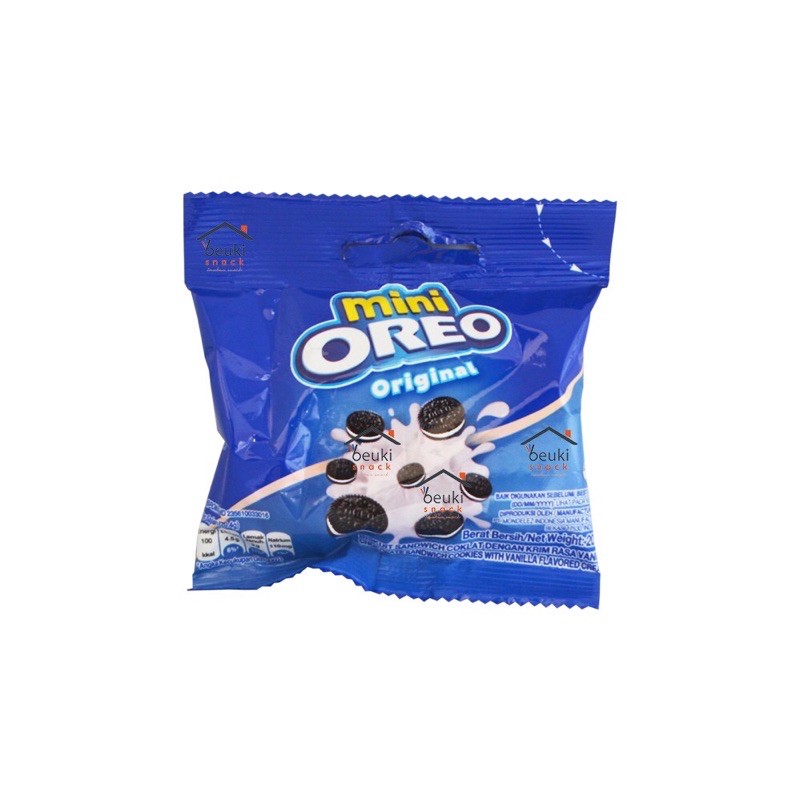 Jual OREO MINI ORIGINAL VANILLA POUCH SACHET ECER SATUAN 20gr | Shopee ...