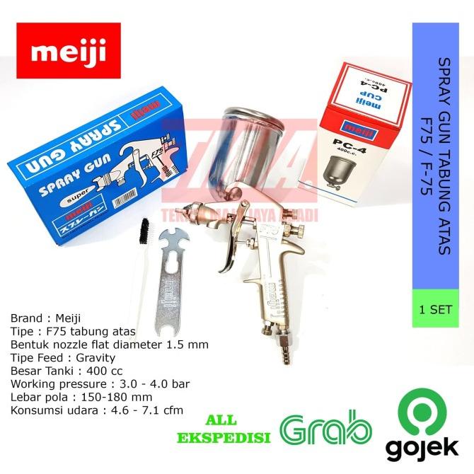 Jual MEIJI Spray Gun Tabung Atas F75 / F-75 | Shopee Indonesia