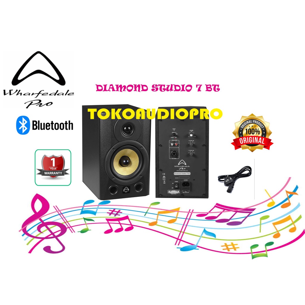 Jual Wharfedale Diamond Studio 7BT Monitor Speaker Aktif with Bluetooth | Shopee Indonesia