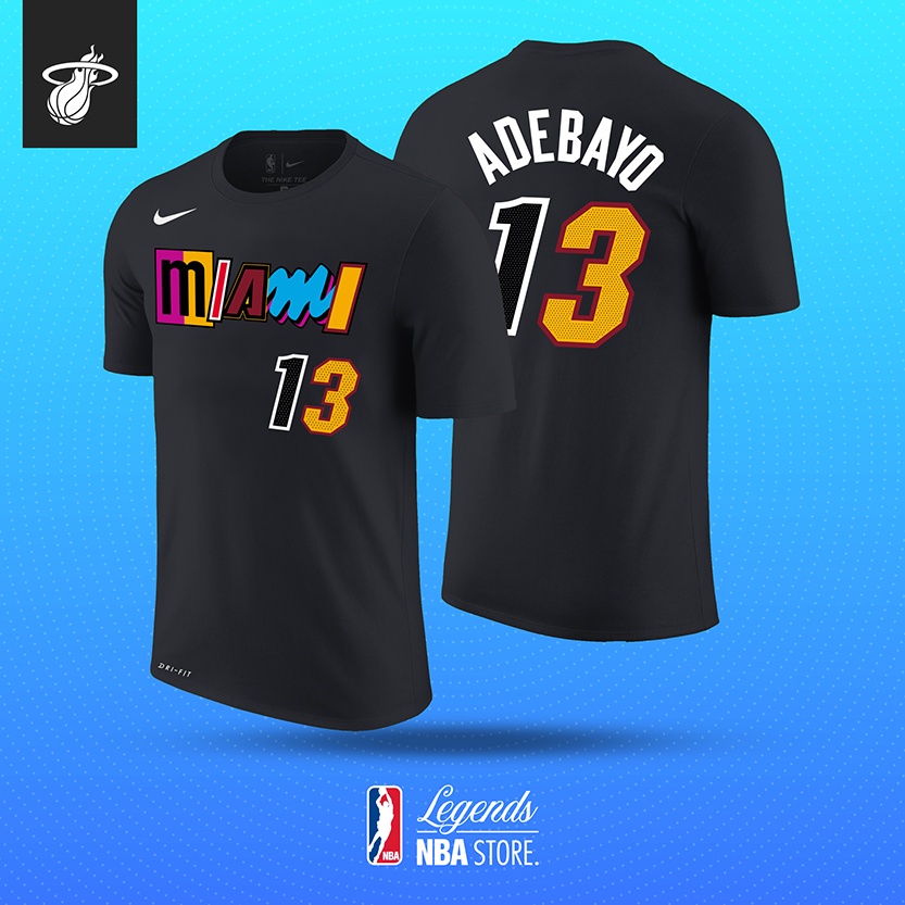 Jual Baju Basket Pria Wanita NBA T shirt basket Kaos Miami Heat 13 Bam ...