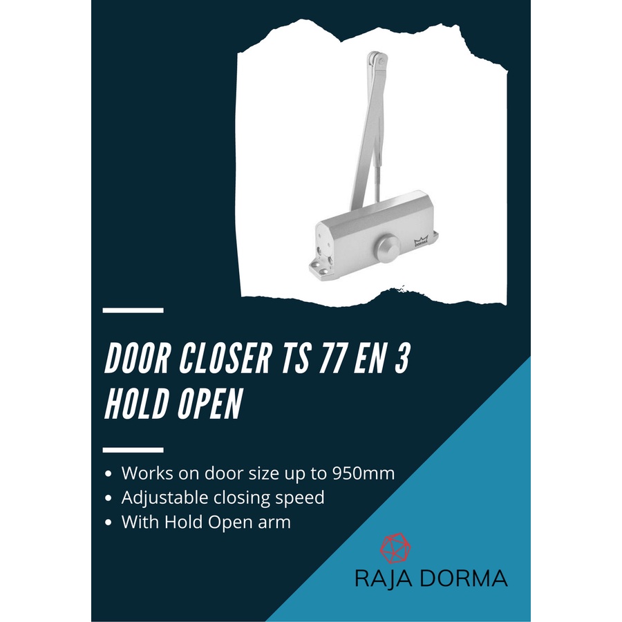Jual Door Closer Dorma TS77 EN3 HO Dormakaba EV1 TS 77 Hold Open ...