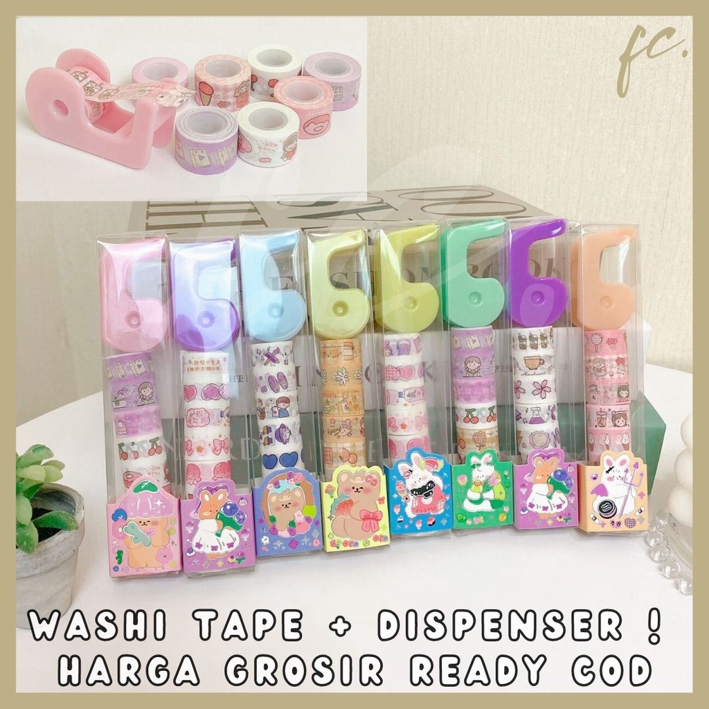Jual Set 8 pcs Solatip / Isolasi Washi Tape XMJD2230 Scrapbook ...