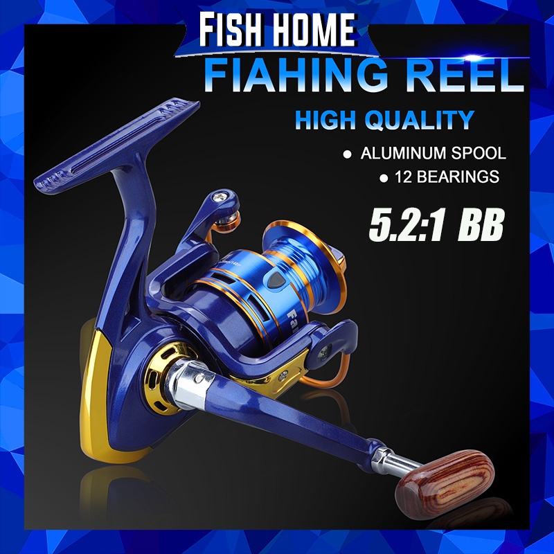 Jual Spinning Fishing Reel Aluminium Spool Bahan Logam Spinning Reel 12 ...