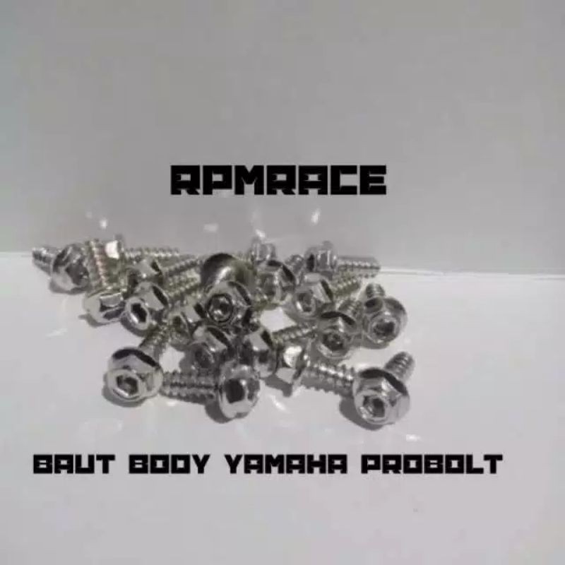 Jual Baut yamaha body Probolt 20 Pcs Baut Body Yamaha Probolt Chrome ...