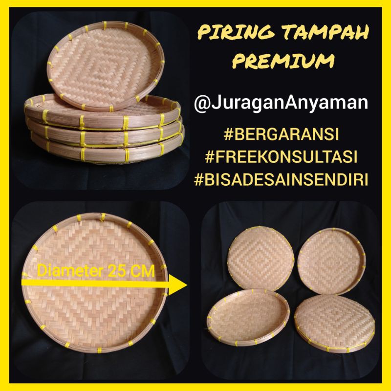 Jual PIRING TAMPAH BAMBU - PIRING HOTEL RESTO CAFE RESTAURAN RUMAH ...