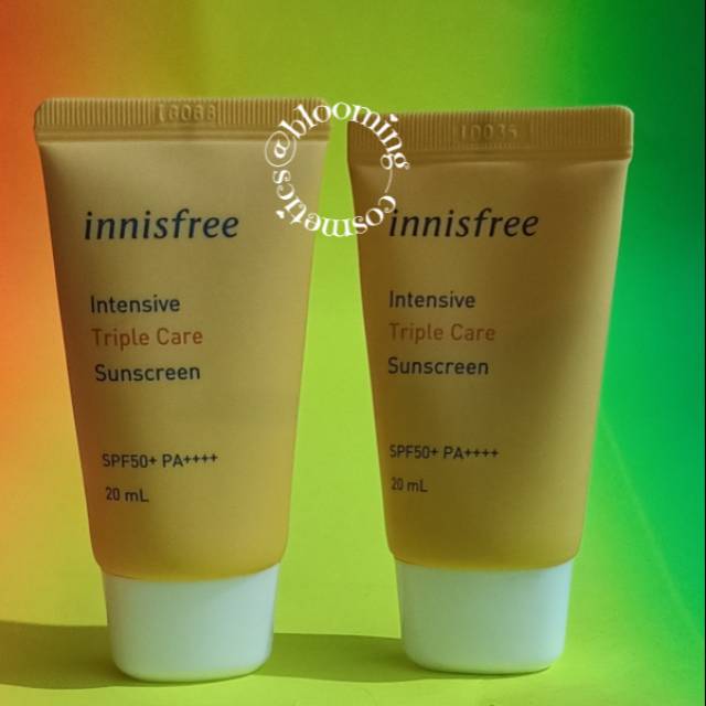 Jual INNISFREE INTENSIVE TRIPLE CARE SUNSCREEN SPF 50+ PA+++ 20 ML ...