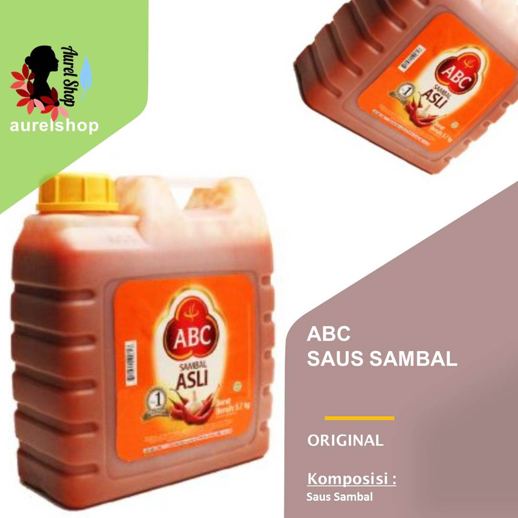Jual ABC Saos Sambal kemasan Jerigen 5,5 kg | Shopee Indonesia