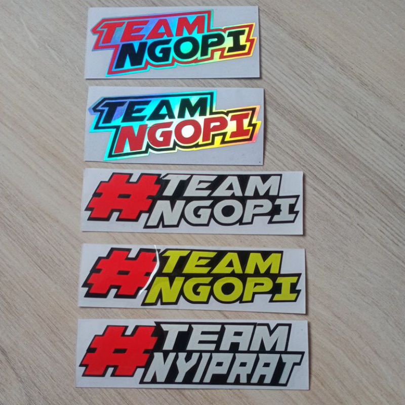 Jual sticker cutting team ngopi | Shopee Indonesia