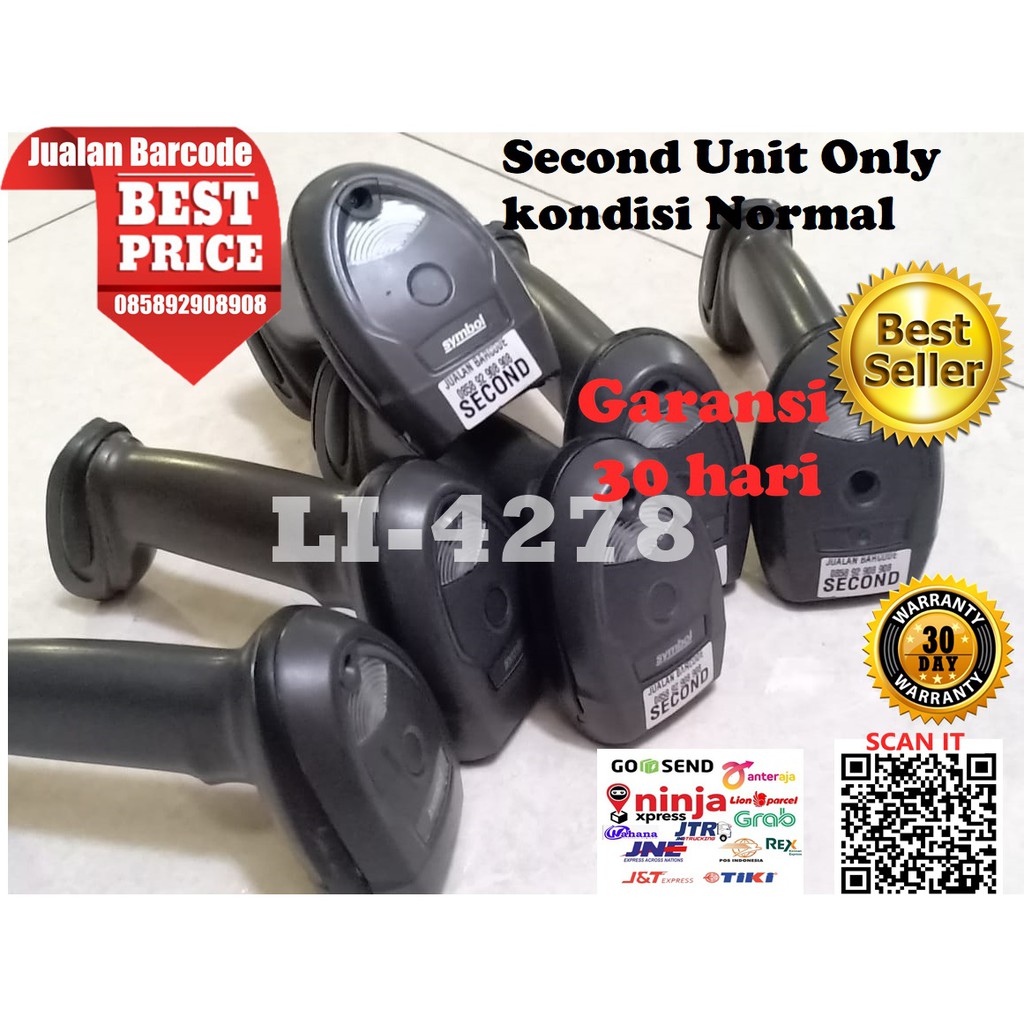 Jual BARCODE SCANNER SYMBOL LI 4278 LI4278 LI-4278 WIRELESS (UNIT ONLY ...