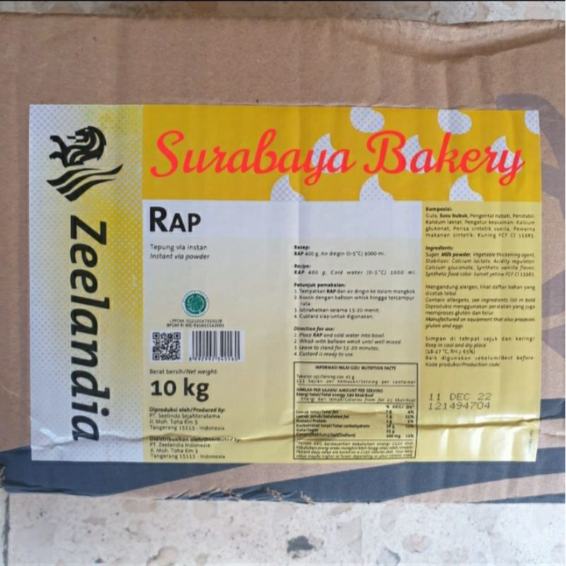 Jual Tepung RAP ZEELANDIA/Tepung Fla Instan Zeelandia 10Kg | Shopee ...