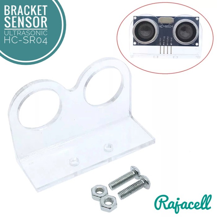 Jual Bracket Mounting Dudukan Sensor Ultrasonic Holder HC-SR04 Acrylic ...