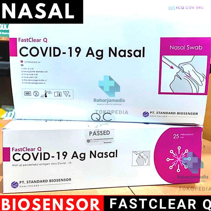 Jual BIOSENSOR Antigen NASAL FastClear Q SD 25 Tes Kit AKD | Shopee ...