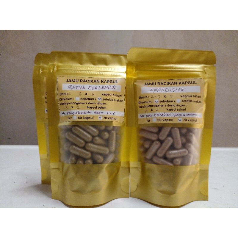 Jual Jamu Racikan Kapsul, isi 60 dan 70 kapsul | Shopee Indonesia