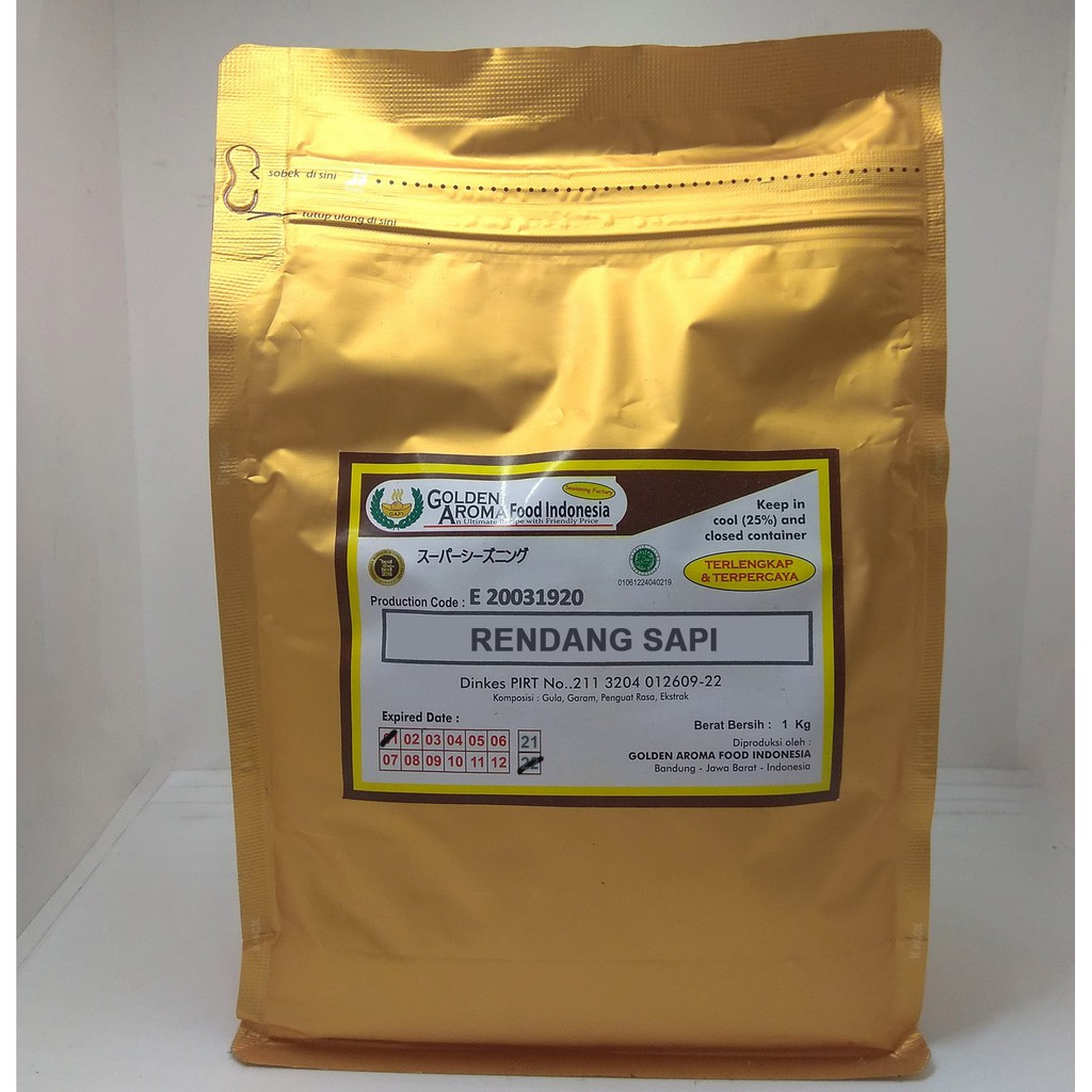 Jual BUMBU TABUR 1 KG RASA RENDANG SAPI COCOK UNTUK ANEKA SNACK ...