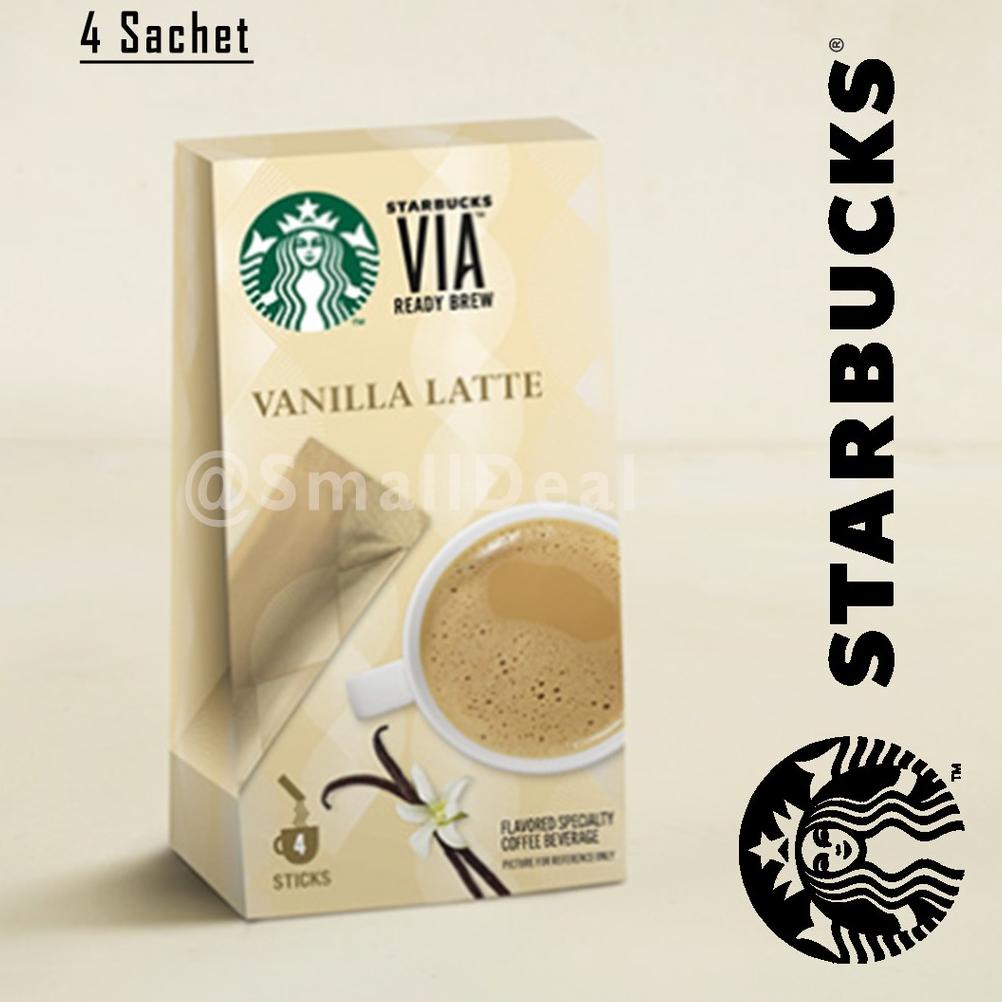 Jual STARBUCKS VIA COFFEE Kopi Susu Vanilla Latte Bubuk Instan Espresso ...