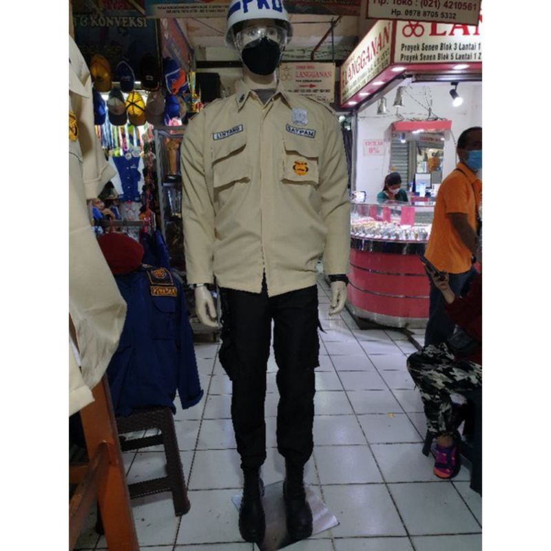 Jual SERAGAM SATPAM COKLAT SERAGAM SECURITY CREAM DINAS HARIAN SERAGAM SECURITY PDL SERAGAM PDH ...
